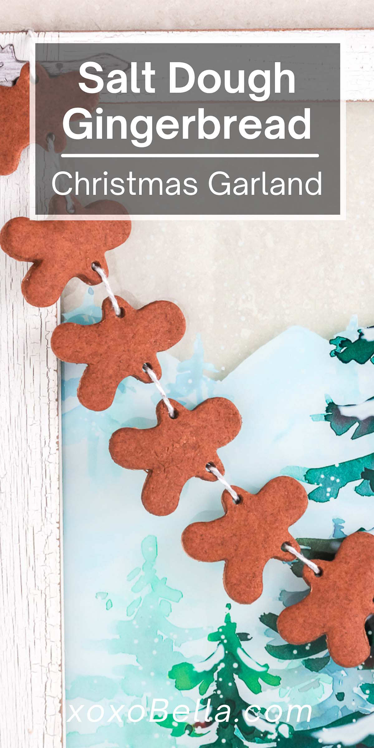 Salt Dough Gingerbread Man Garland - xoxoBella