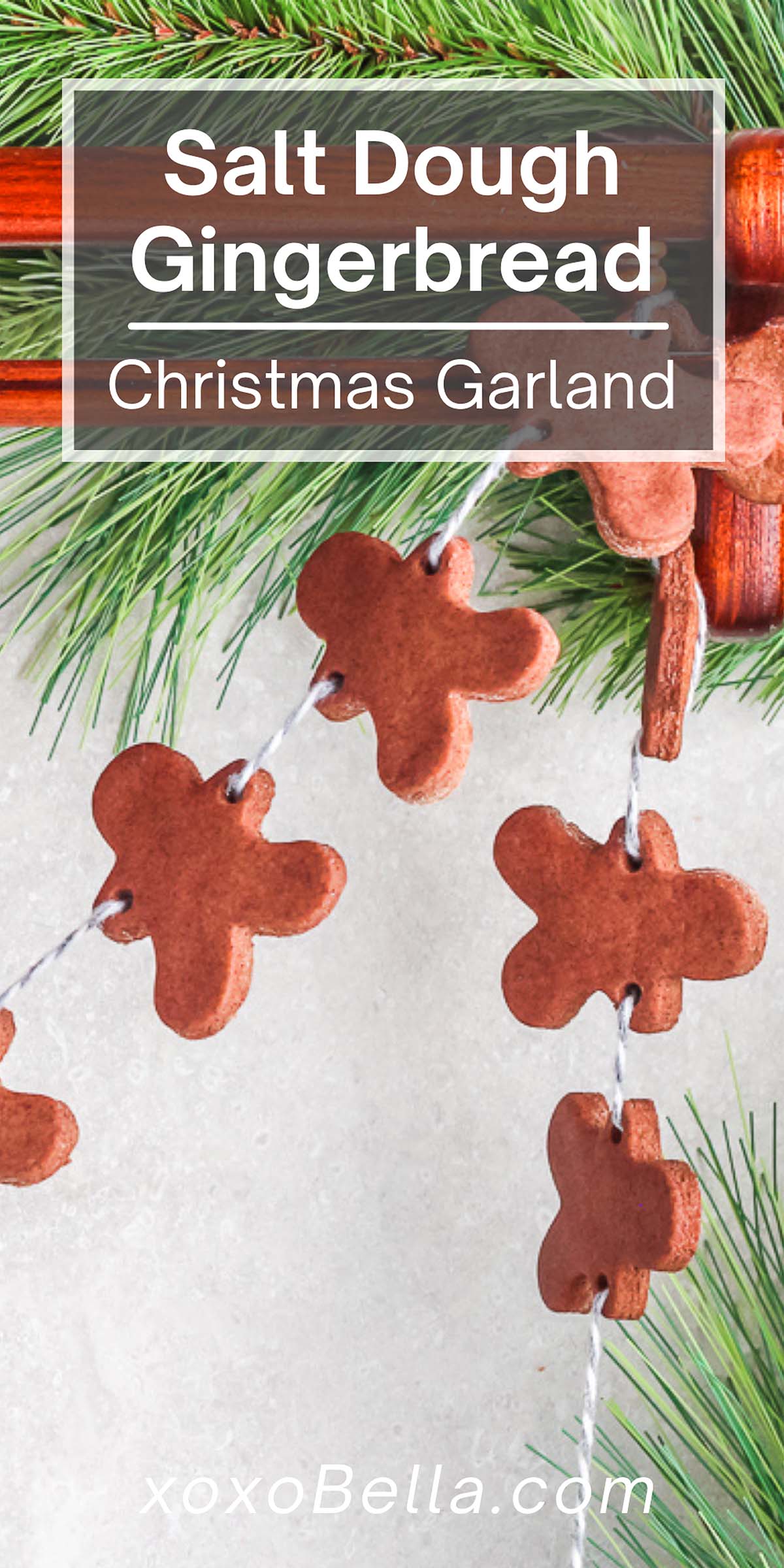 Salt Dough Gingerbread Man Garland - xoxoBella