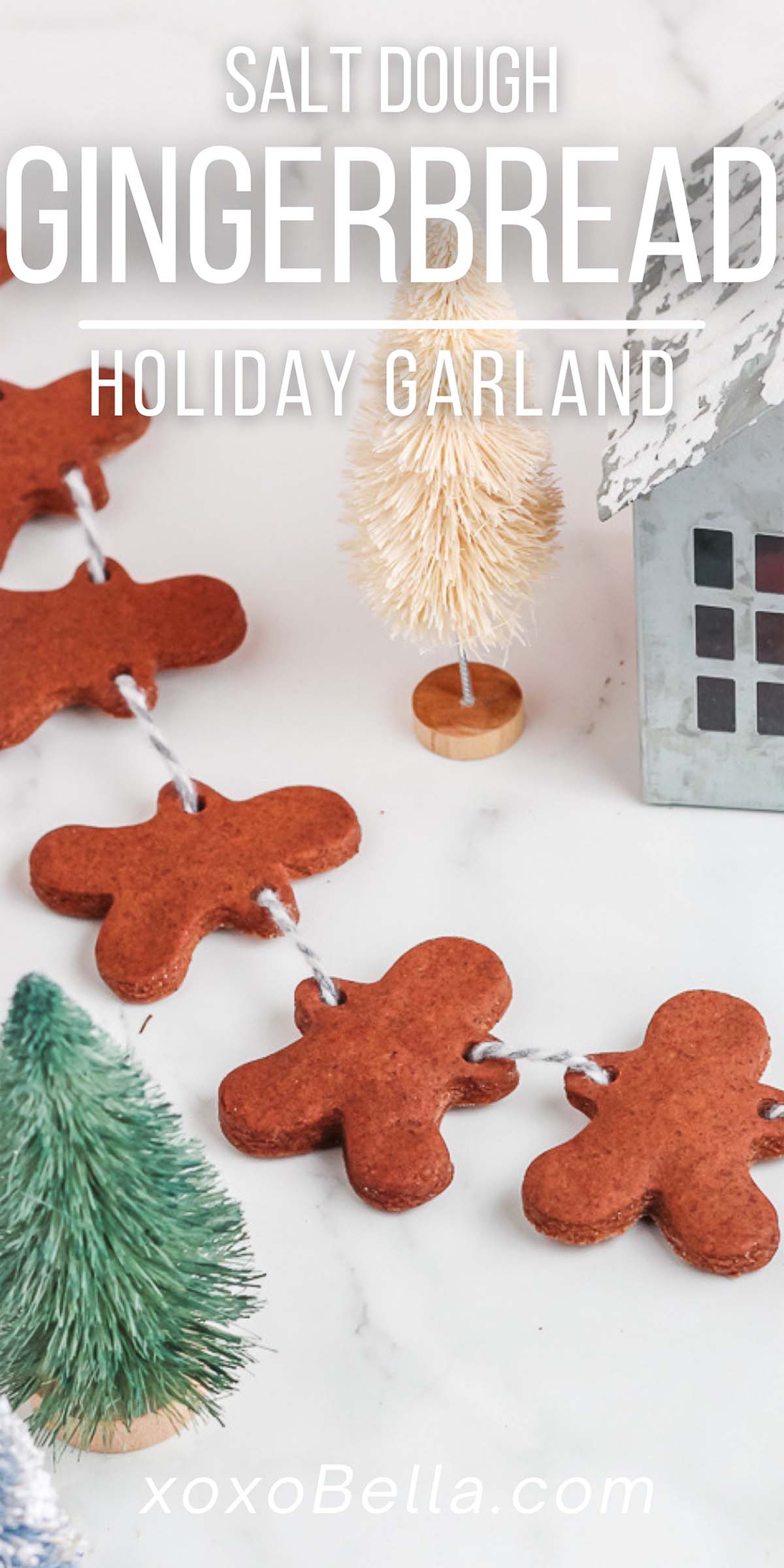 Salt Dough Gingerbread Man Garland - xoxoBella