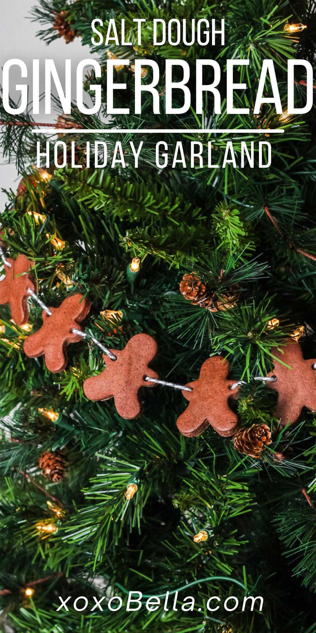 Salt Dough Gingerbread Man Garland - xoxoBella