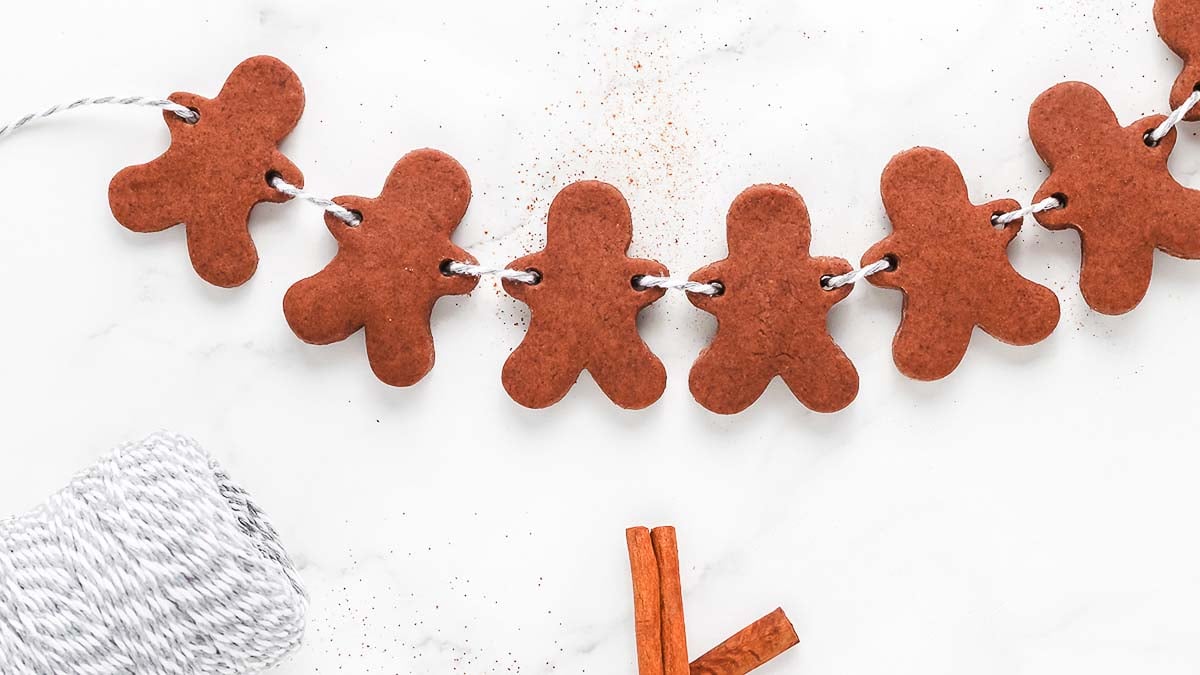 Salt Dough Gingerbread Man Garland - xoxoBella
