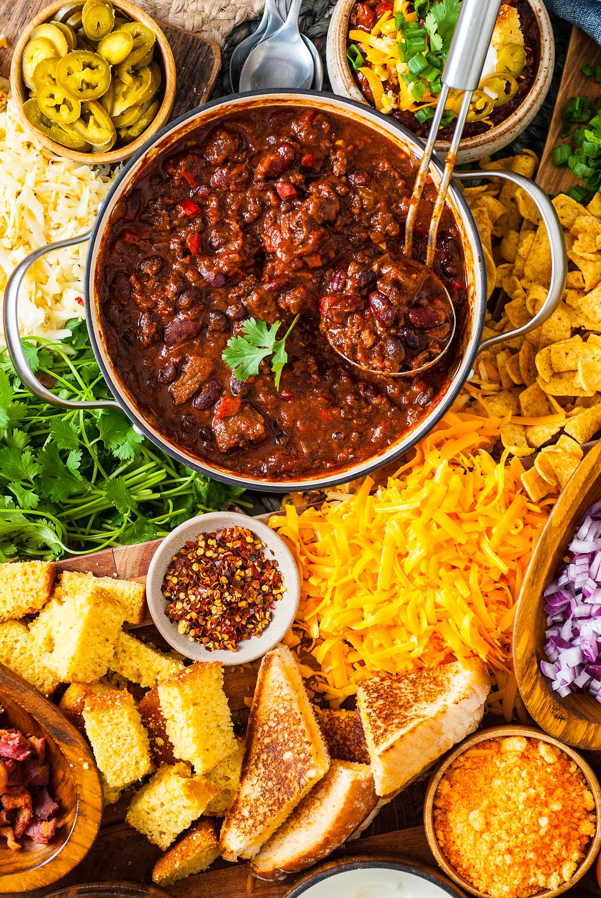 The Ultimate Chili Bar (or Charcuterie Board) - xoxoBella
