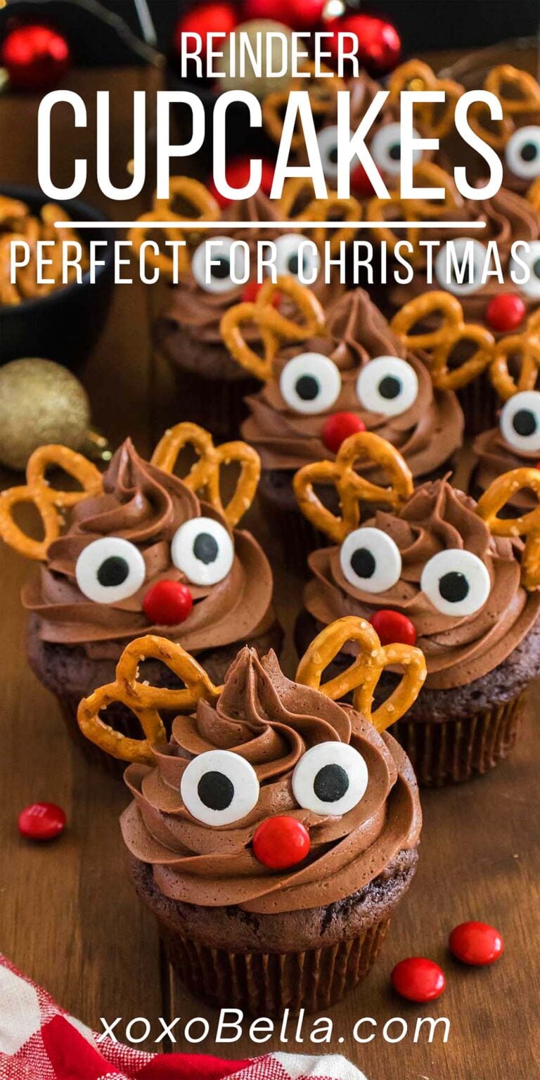 Easy Reindeer Cupcakes - xoxoBella