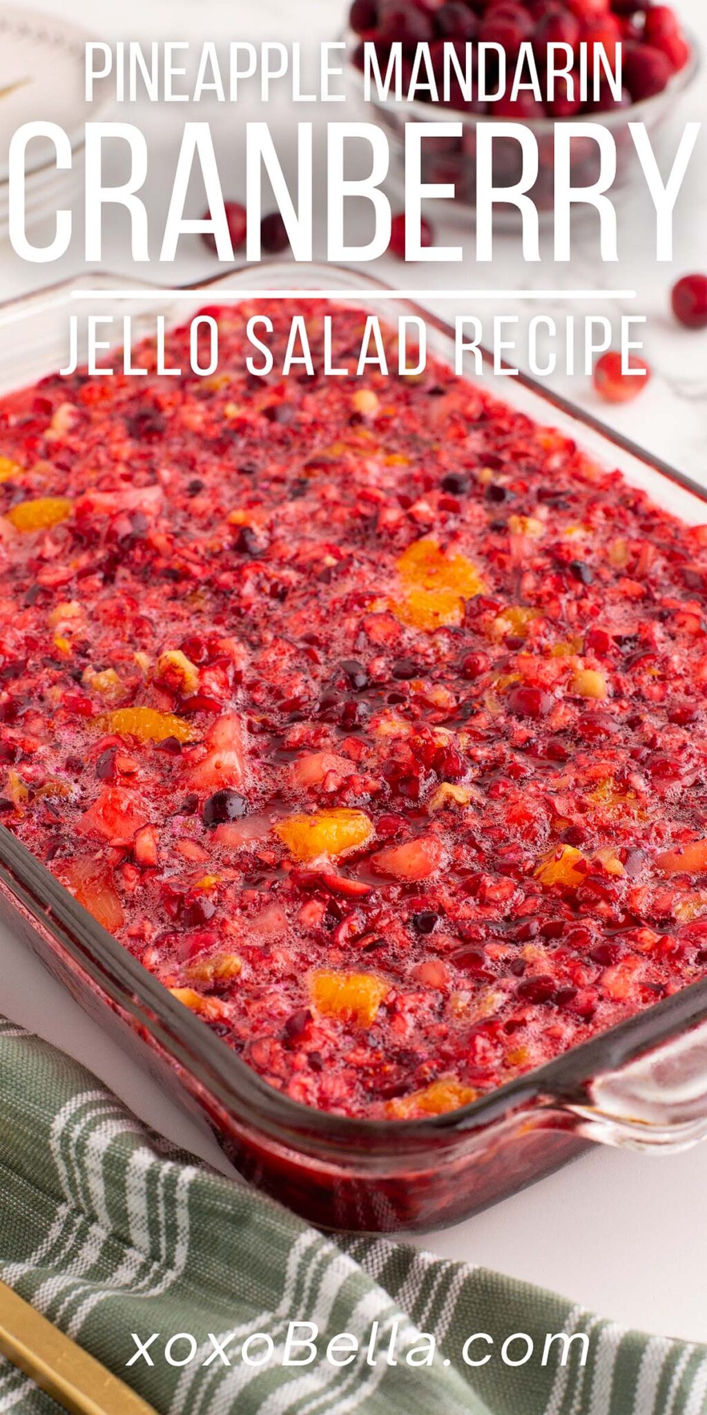 Cranberry Jello Salad - xoxoBella
