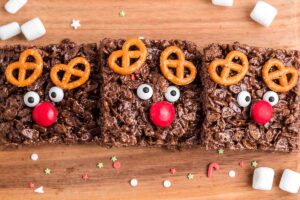 Reindeer Rice Krispie Treats - xoxoBella
