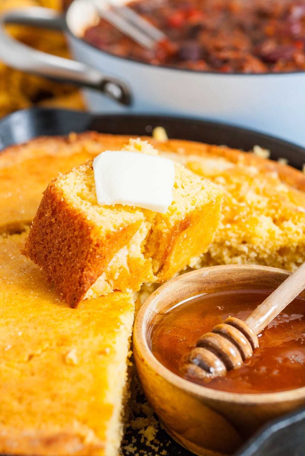 Sweet Skillet Cornbread - xoxoBella