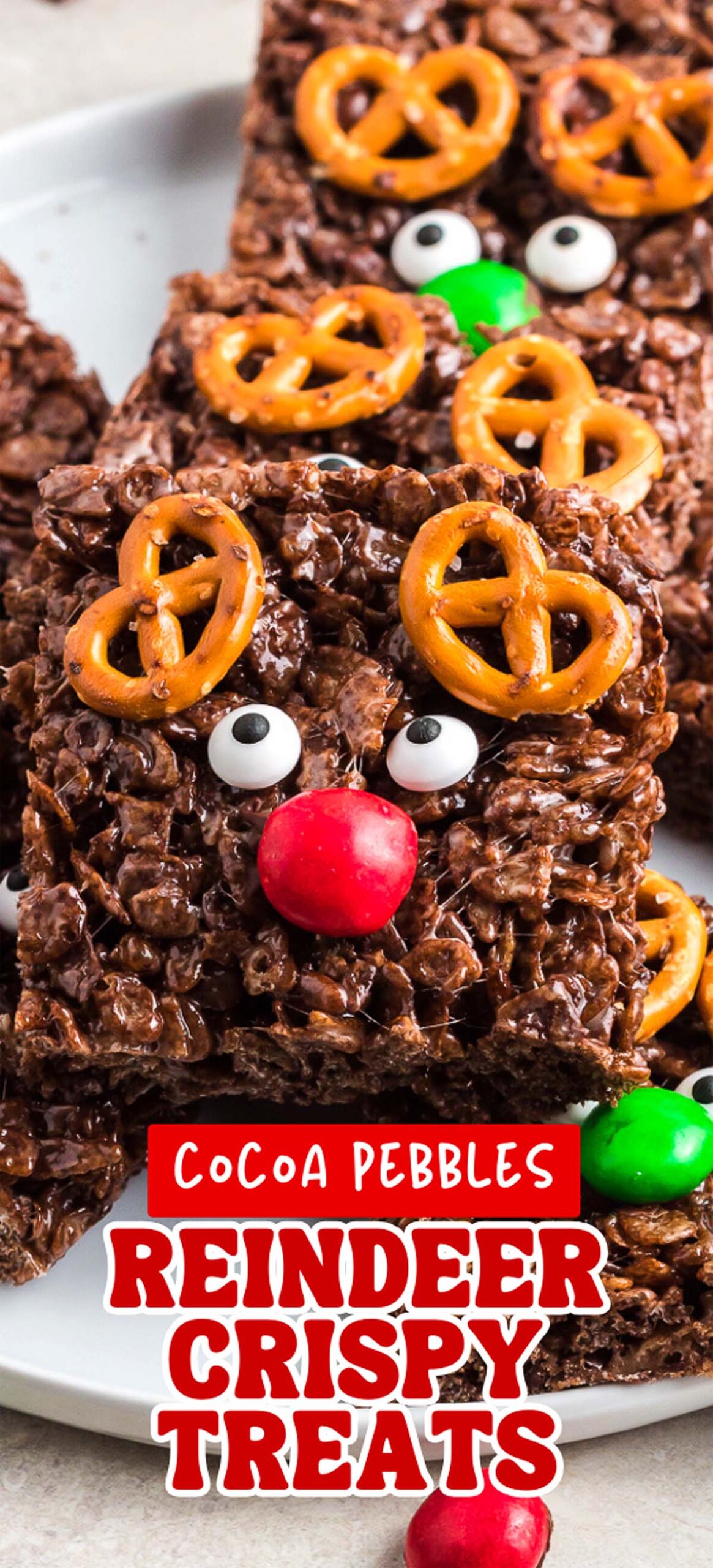 Reindeer Rice Krispie Treats - xoxoBella