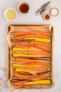 Maple Roasted Rainbow Carrots - xoxoBella