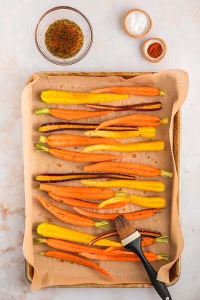 Maple Roasted Rainbow Carrots - xoxoBella