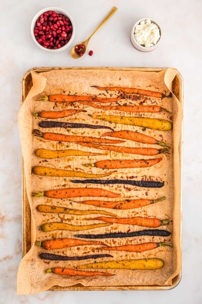 Maple Roasted Rainbow Carrots - xoxoBella