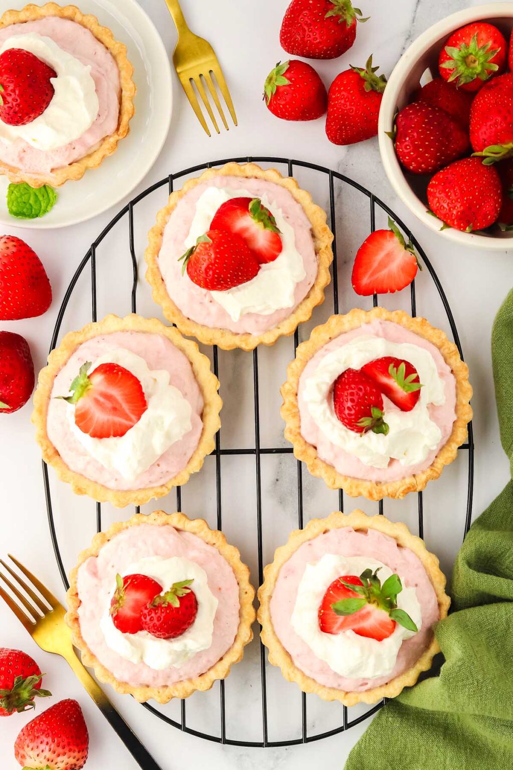 Strawberry Mousse Tartlets - xoxoBella