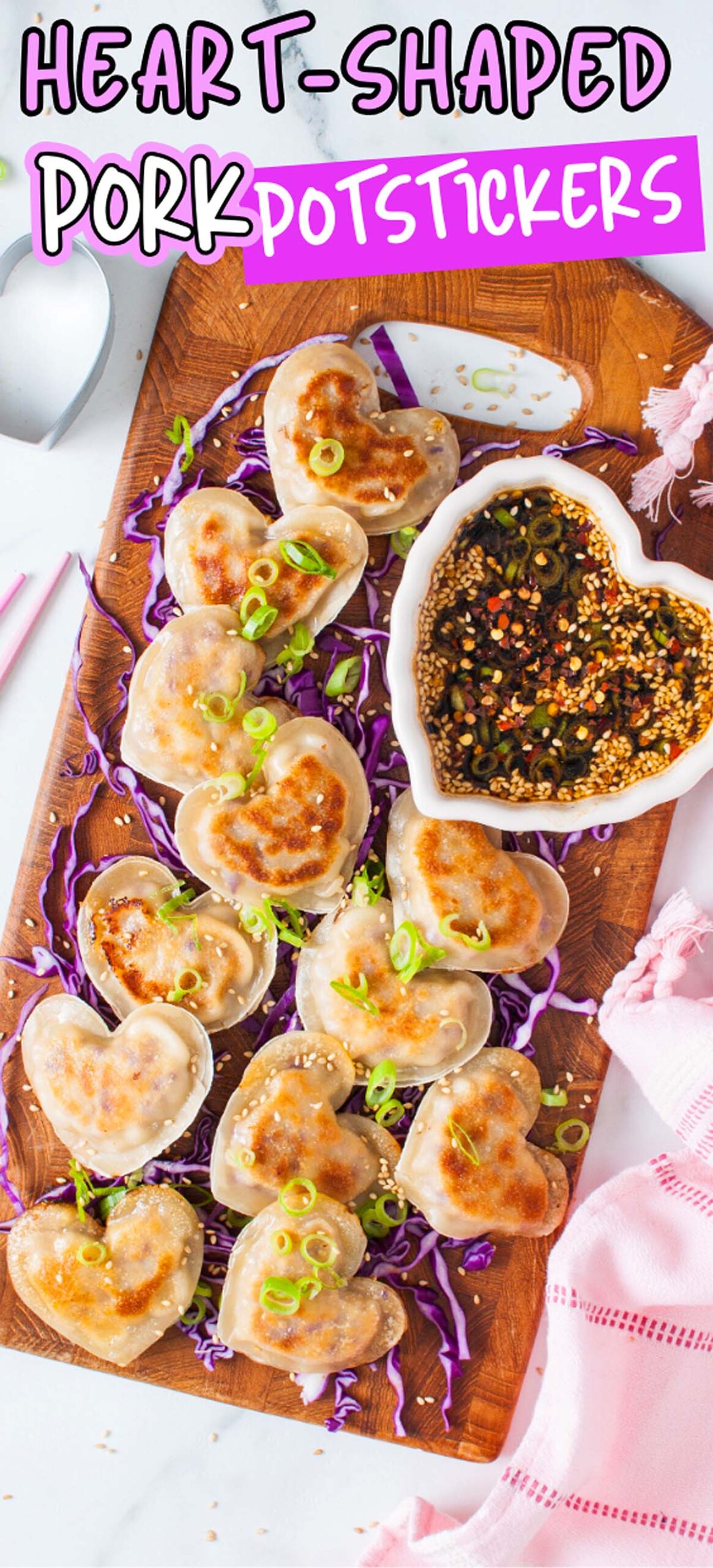 Heart Shaped Pork Potstickers Recipe - xoxoBella