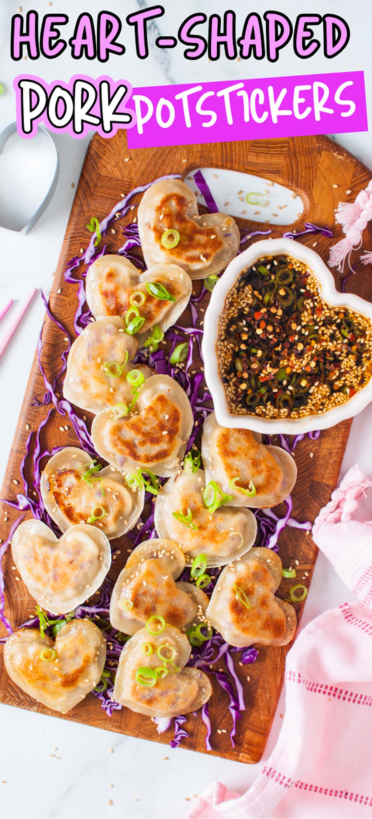 Heart Shaped Pork Potstickers Recipe - xoxoBella