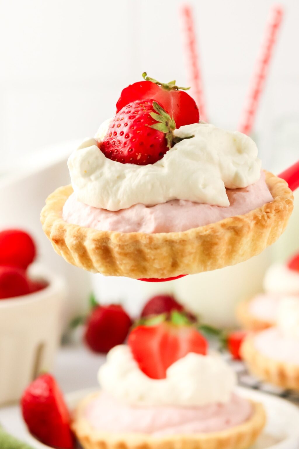 Strawberry Mousse Tartlets - xoxoBella
