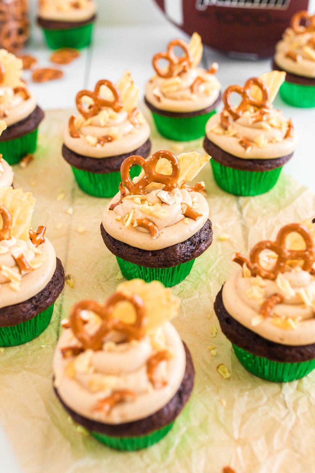 Chocolate Peanut Butter Kitchen Sink Cupcakes - xoxoBella