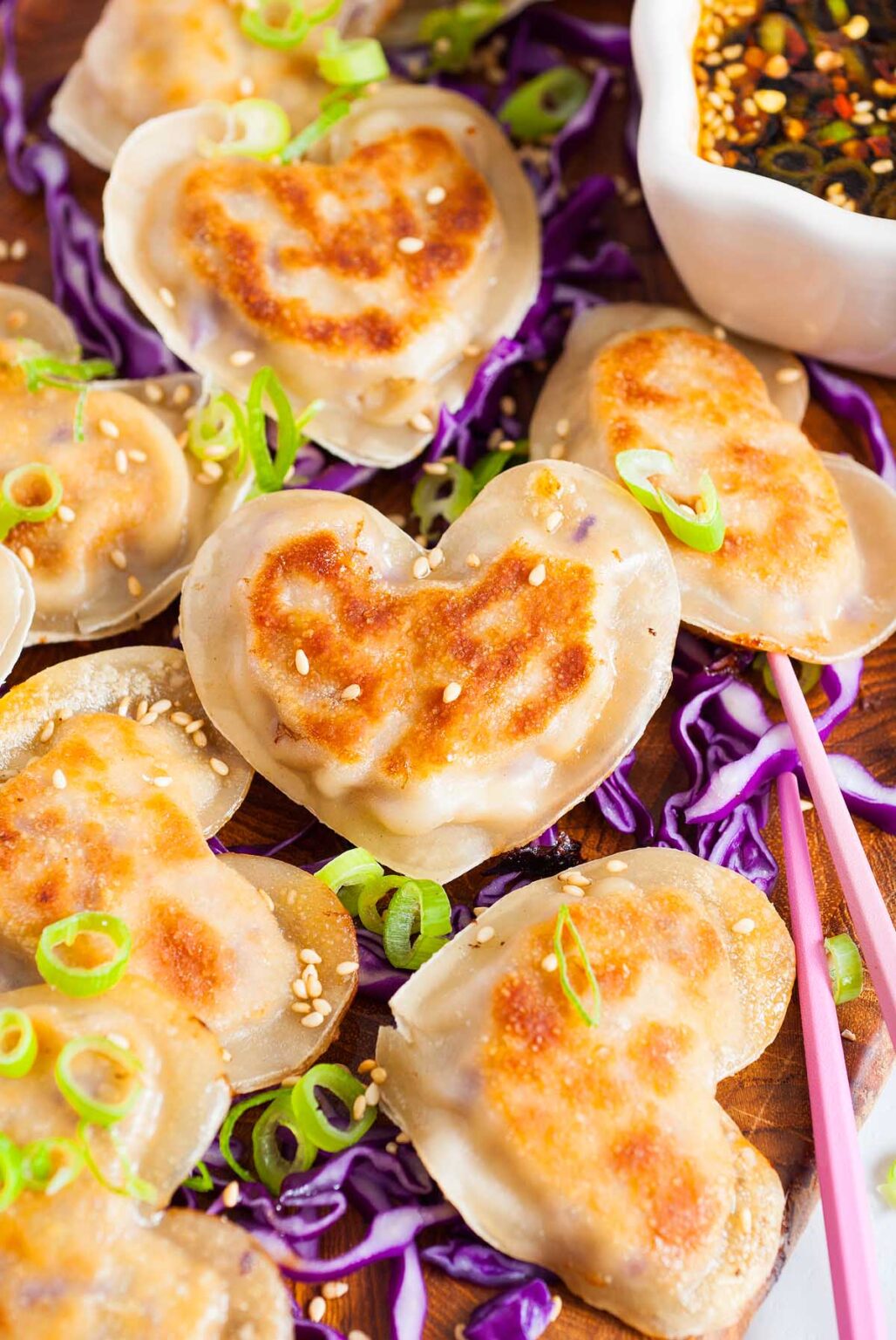 Heart Shaped Pork Potstickers Recipe - xoxoBella