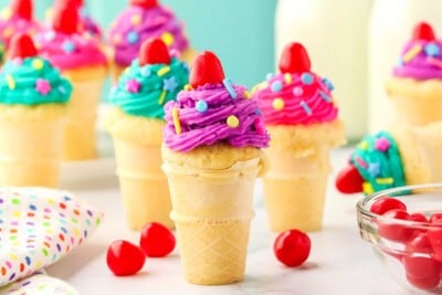 Mini Cone Cupcakes Recipe - xoxoBella