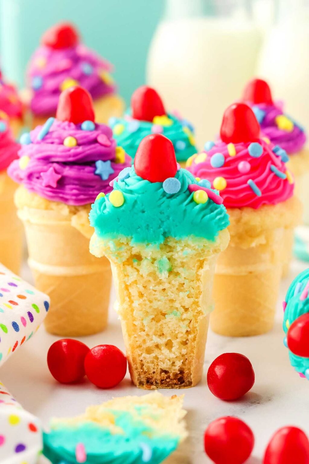 Mini Cone Cupcakes Recipe - xoxoBella