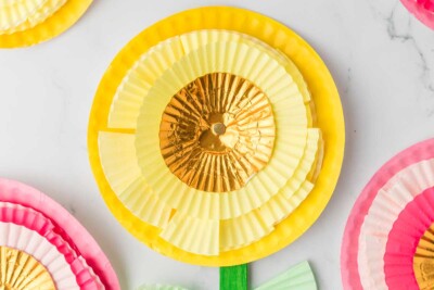 Cute Paper Plate Flower Craft - xoxoBella