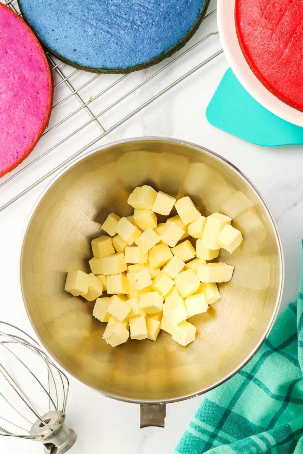 Rainbow Layer Cake - xoxoBella