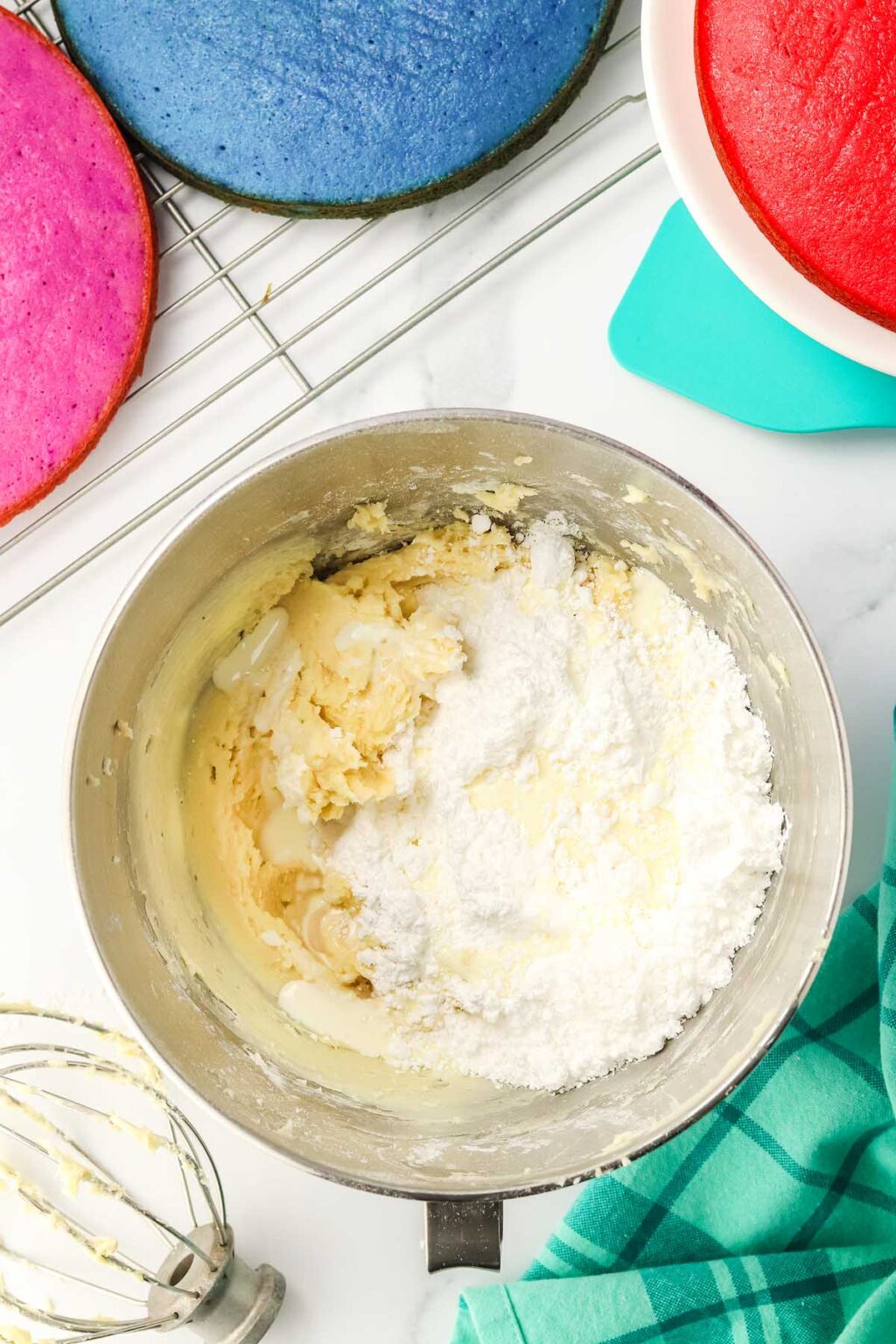 Rainbow Layer Cake - xoxoBella