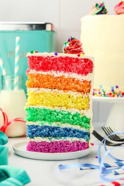 Rainbow Layer Cake - xoxoBella