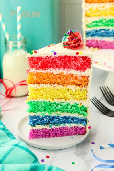 Rainbow Layer Cake - xoxoBella