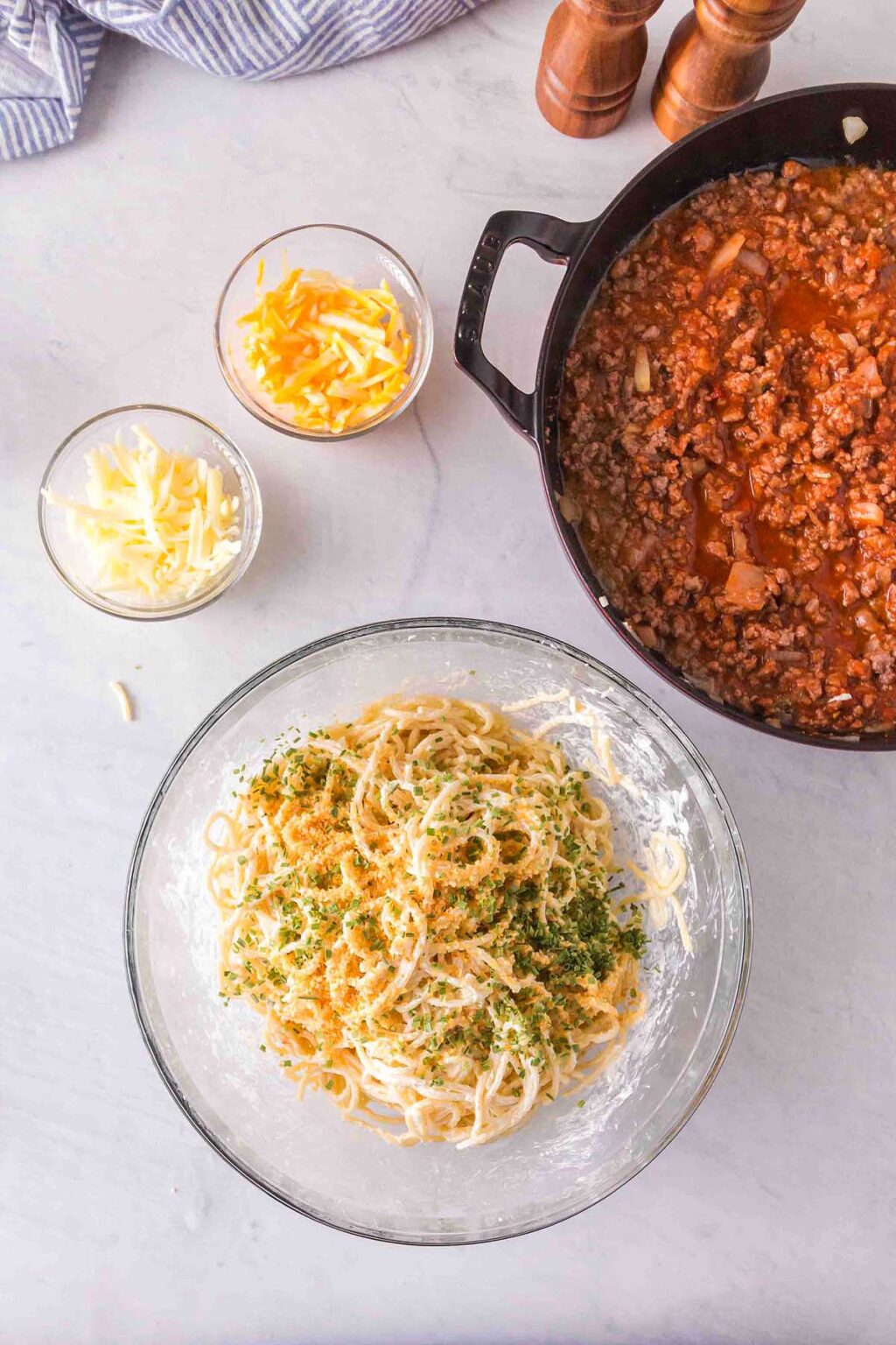 Baked Cream Cheese Spaghetti - xoxoBella