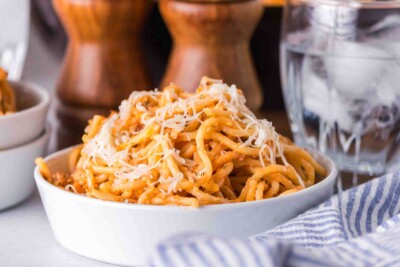 Baked Cream Cheese Spaghetti - xoxoBella