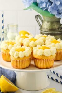 Lemon Stuffed Cupcakes - xoxoBella