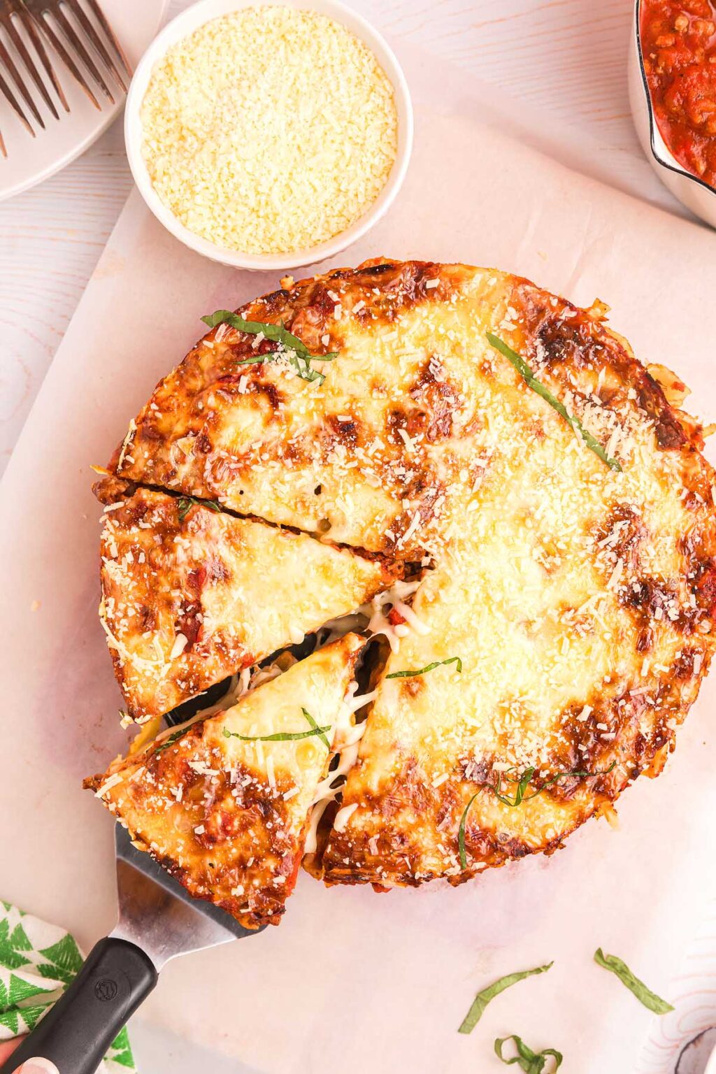 Stuffed Rigatoni Pasta Pie - xoxoBella