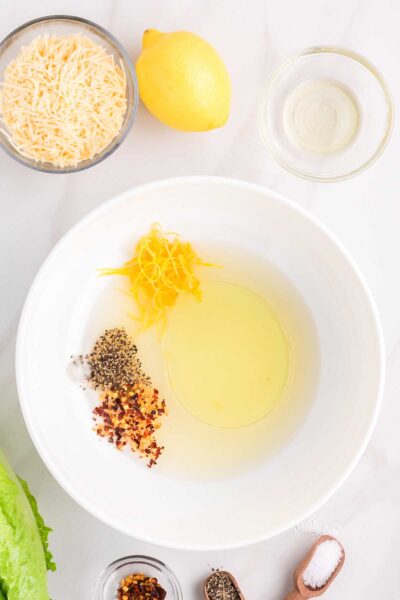 Lemon Parmesan Chopped Salad - xoxoBella
