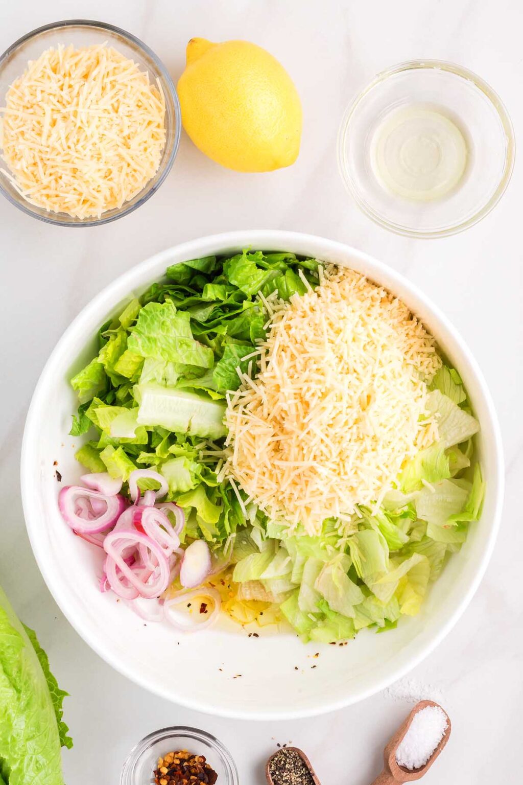 Lemon Parmesan Chopped Salad - xoxoBella