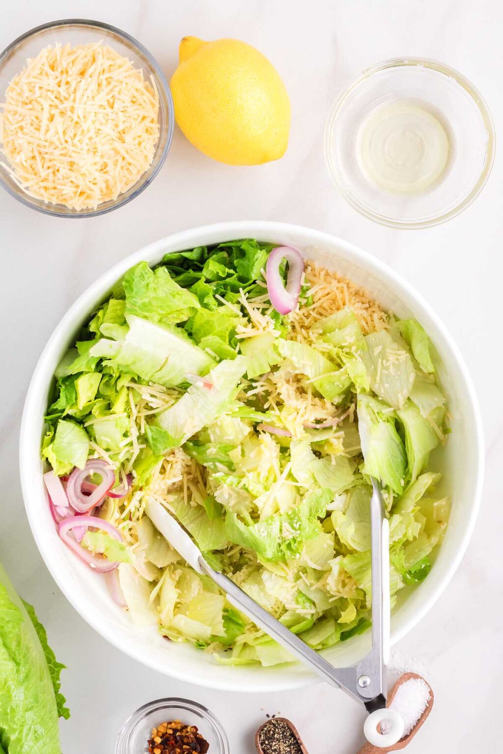 Lemon Parmesan Chopped Salad - xoxoBella