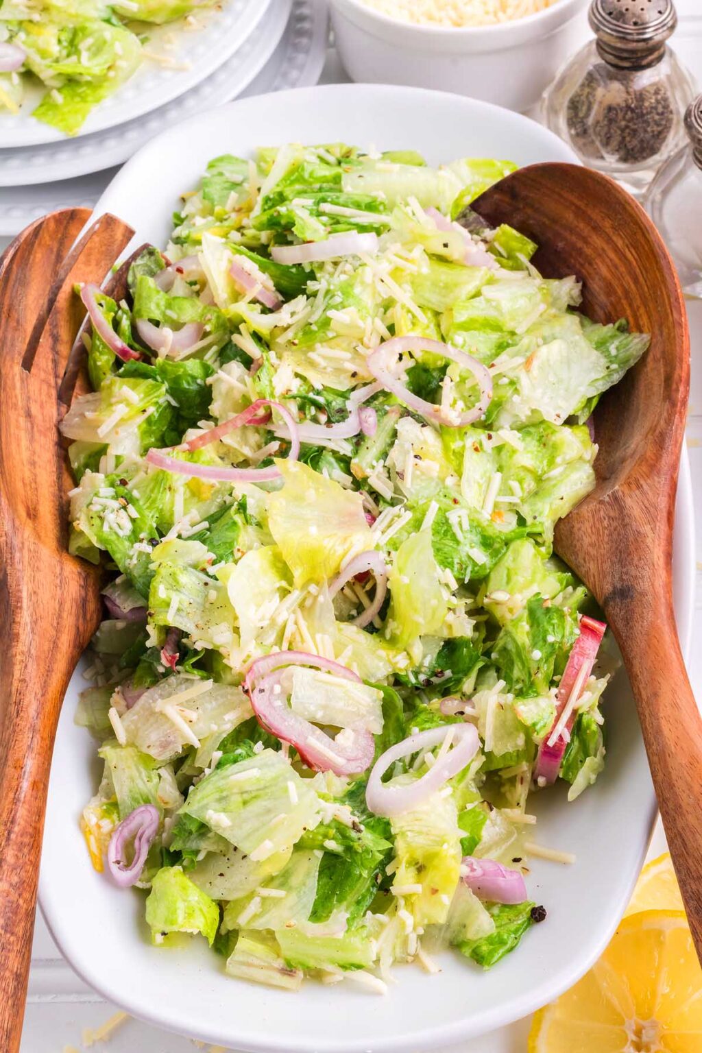 Lemon Parmesan Chopped Salad - xoxoBella
