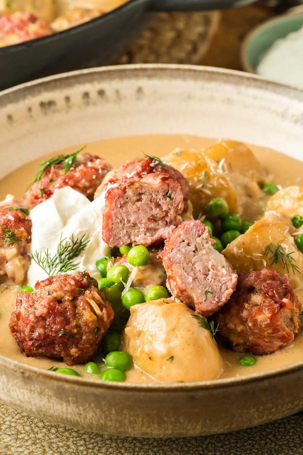 Creamy Meatball Stew - xoxoBella