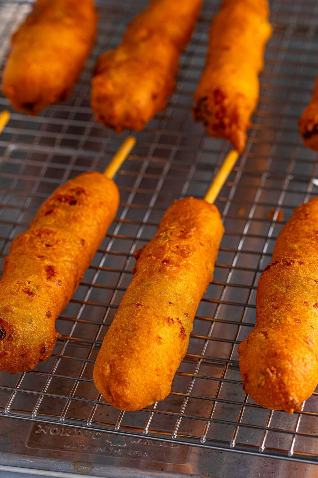 Cheesy Jalapeño Corn Dogs - xoxoBella