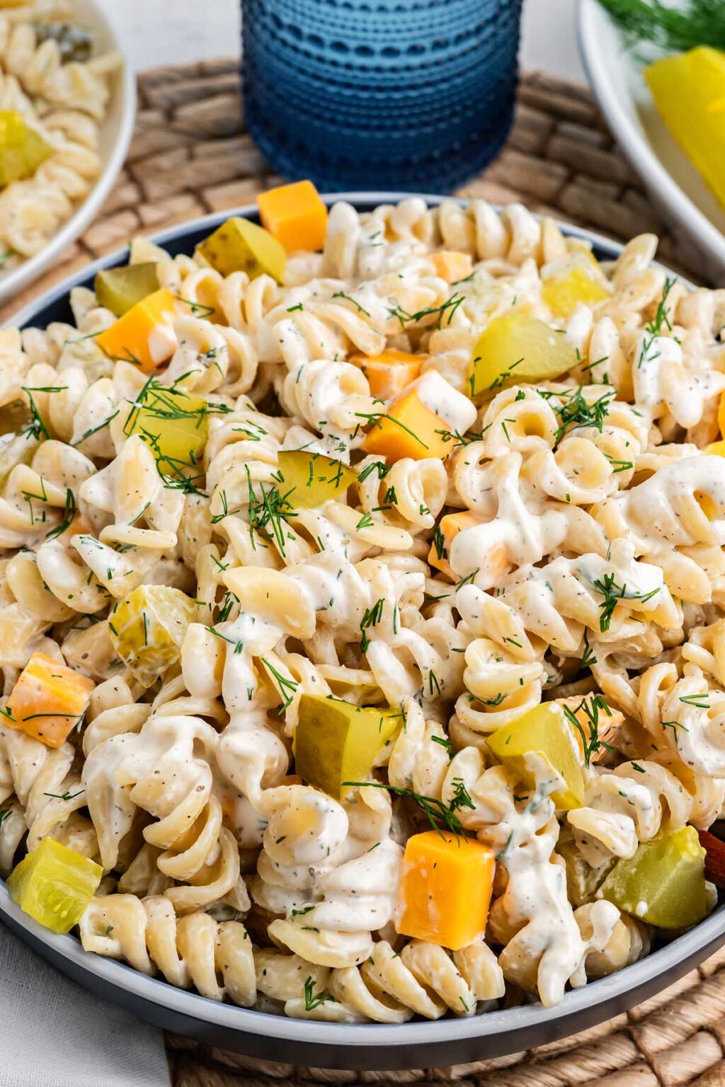 Dill Pickle Pasta Salad - xoxoBella