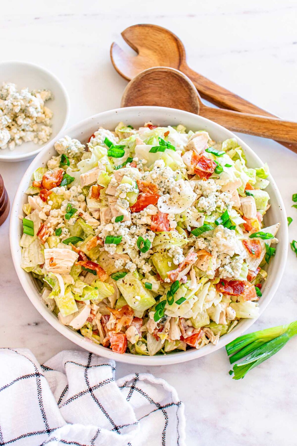 Chopped Chicken Blue Cheese Salad - xoxoBella