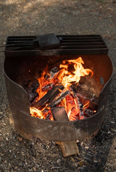 How to Cook With a Pie Iron Over a Campfire - xoxoBella