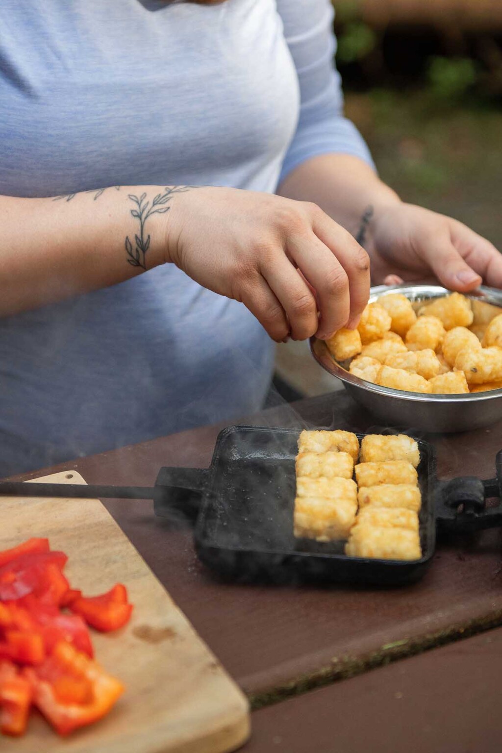 How to Cook With a Pie Iron Over a Campfire - xoxoBella