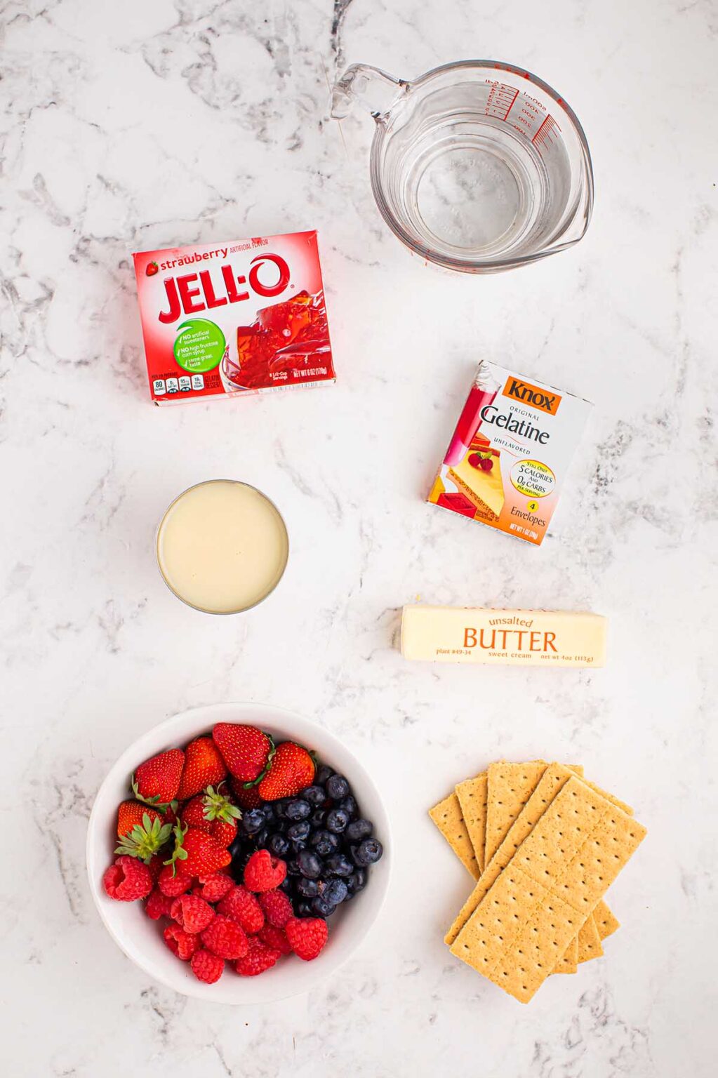 Mixed Berry Jello Dessert - xoxoBella