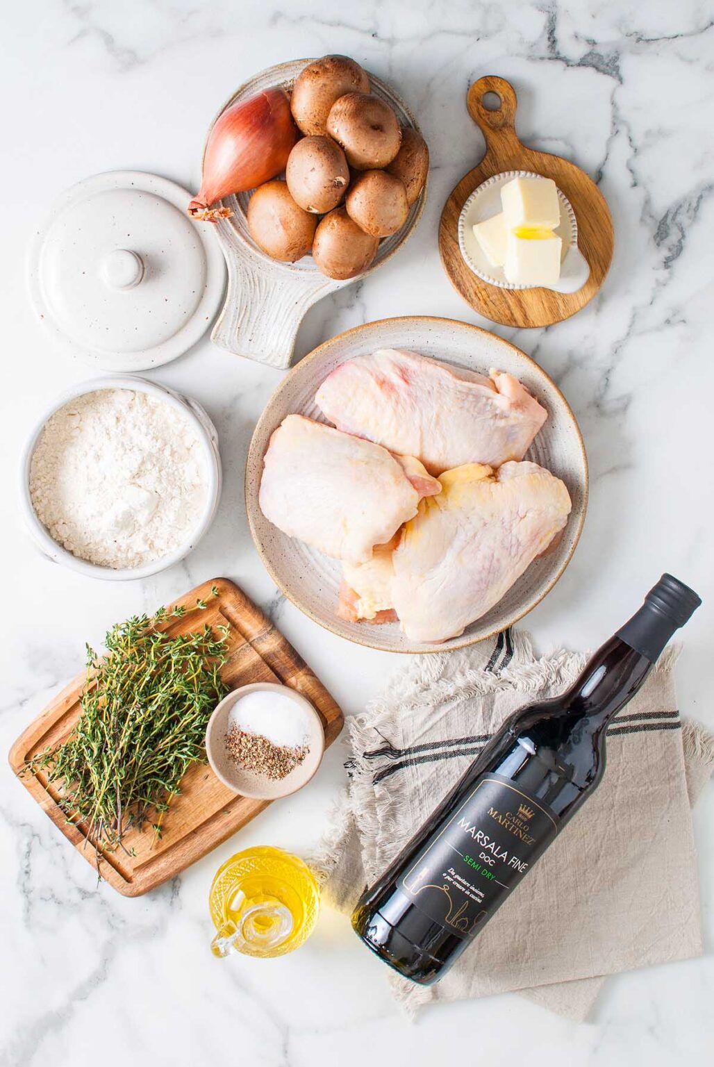 Chicken Thigh Marsala - xoxoBella