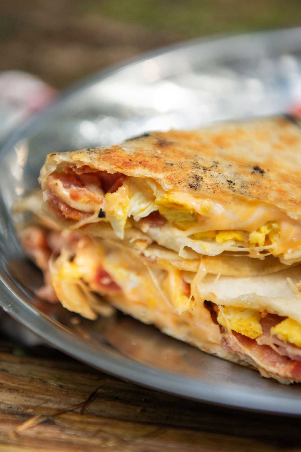 Pie Iron Breakfast Crunchwrap - xoxoBella