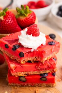 Mixed Berry Jello Dessert - xoxoBella
