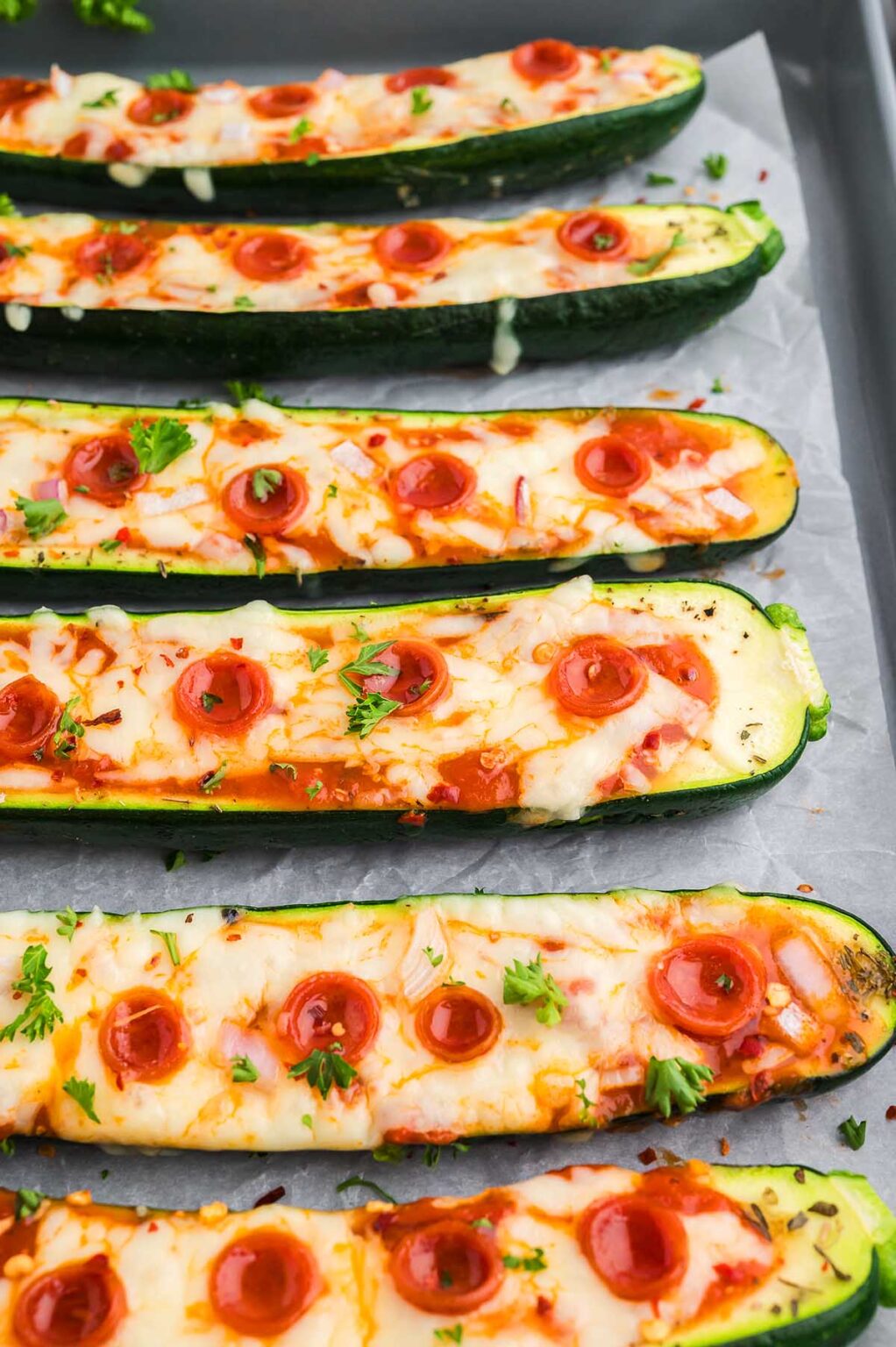Pizza Zucchini Boats - xoxoBella