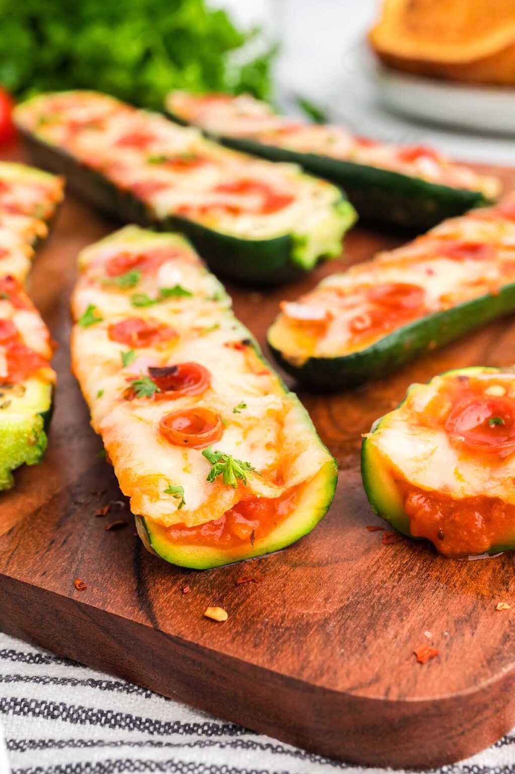 Pizza Zucchini Boats - xoxoBella