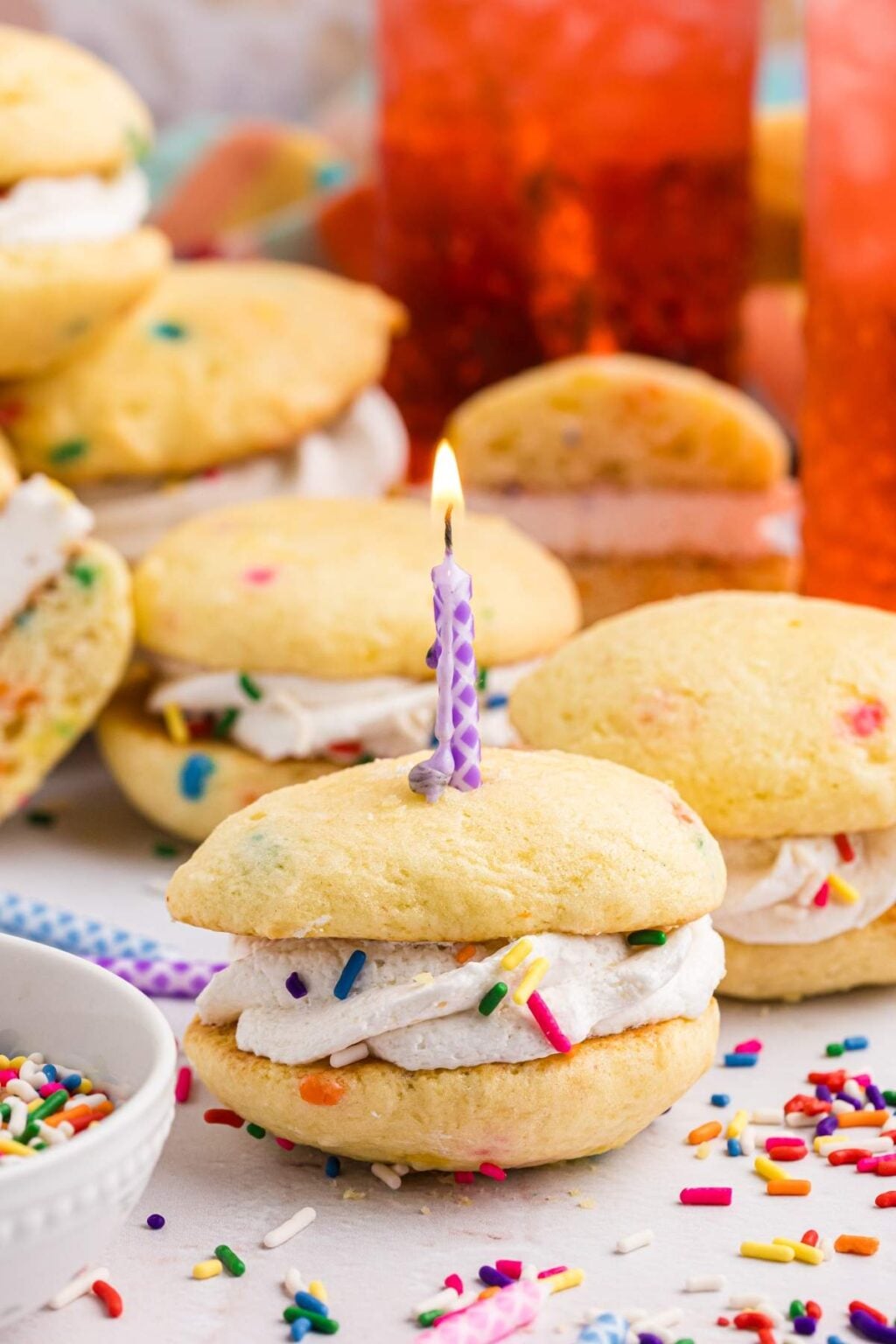 Funfetti Cake Mix Whoopie Pies - xoxoBella