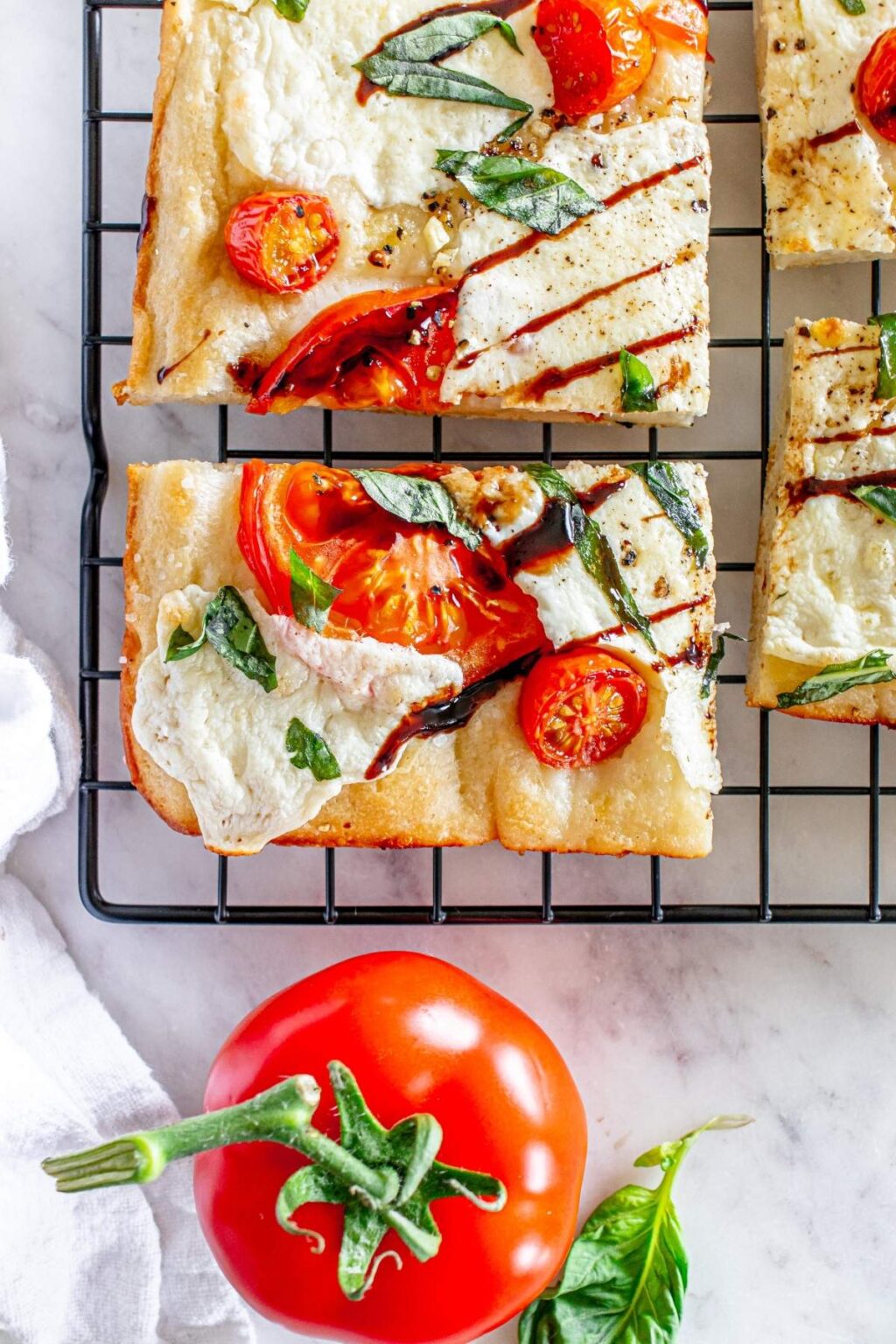 Sheet Pan Caprese Pizza - xoxoBella
