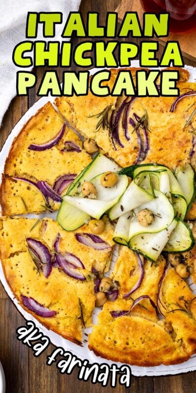 Farinata - Italian Chickpea Pancake Flatbread - xoxoBella